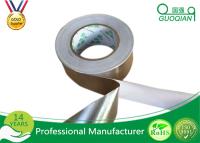 China Reinforced Aluminium Foil Tape Heat Resistance , High Temperature Foil Tape Hot Melt for sale