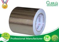 China Reinforced Aluminium Foil Tape Heat Resistance , High Temperature Foil Tape Hot Melt for sale