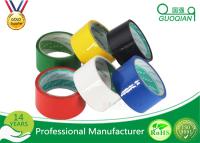 China Stable 48mm Red PVC Packing Tape , Light Weight Custom Printed Parcel Tape for sale