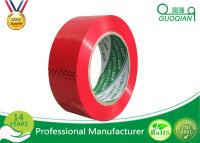 China Red Cargo Wrapping BOPP Adhesive Tape Biaxially Oriented Polypropylene Packaging Tape for sale