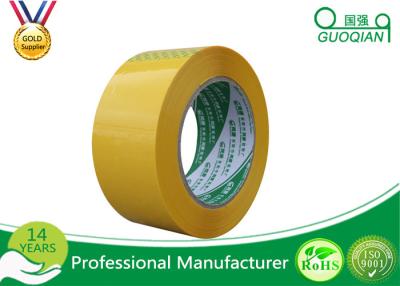 China Pressure Senditive Coloured Packaging Tape 11 mm - 288 mm Yellow Bopp Packing Tape for sale