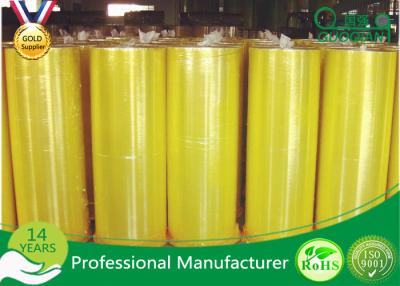 China Logo Custom Printed Bopp Jumbo Tape , Wide Packing Tape Jumbo Roll Polypropylene Film for sale