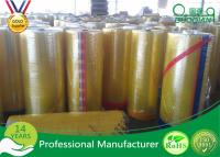 China Logo Custom Printed Bopp Jumbo Tape , Wide Packing Tape Jumbo Roll Polypropylene Film for sale