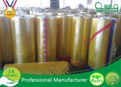 China Strong Self Adhesive BOPP Jumbo Roll Logo Custom Printed Tapes 1280mm * 4000m for sale