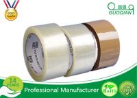 China Transparent Acrylic Adhesive BOPP Packing Tape Automated / Manual Sealing For Cartons for sale