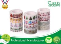 China 15mm * 10m Decorative Glitter Washi Paper Tape For Scrapbooking / DIY Crafts for sale