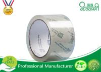China 48MM X 66M OPP Crystal Clear Tape Low Noise Acrylic Adhesive For Carton Sealing for sale