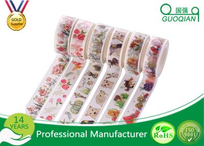 China Creative Color Japanese Washi Masking Tape For Arts / Crafts DIY Decorative for sale