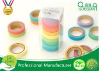 China Arts / Gift Crafts Wrapping Japanese Washi Paper Tape Girls Favorite Color for sale
