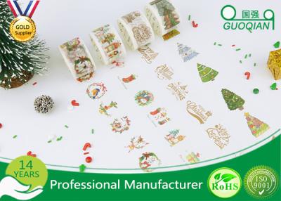 China Cute Mixed Colors Washi Masking Tape Japanese Decorative Christmas Washi Tape for sale