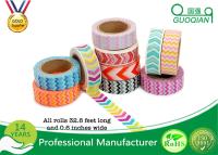 China Arts Make / Crafts Decorative Washi Masking Tape Custom Printing For Gift Box for sale
