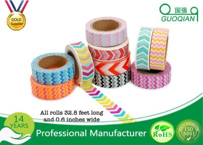 China Arts Make / Crafts Decorative Washi Masking Tape Custom Printing For Gift Box for sale