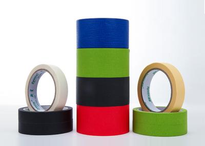 China Rubber Glue Masking Colored Masking Tape Colorful General Purpose 19mm x 35 Meter Crepe for sale