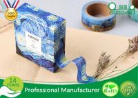 China Van Gogh Painting Washi Paper Tape 1.5cm*7m For Album DIY Diary Decorative Stickers for sale