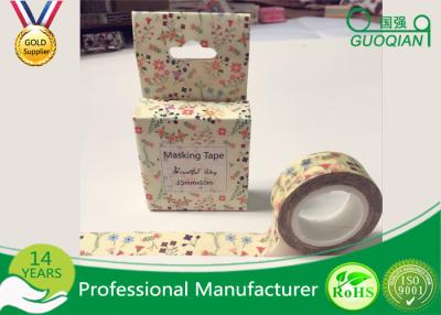 China DIY Japanese Washi Masking Tape 1.5cm X 10m For Wall Decorative And Gift Box for sale