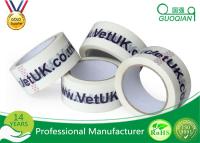 China Single Color A Brand Logo Printed Packing Tapes For Cartons Sealing 10 - 2000m Length for sale