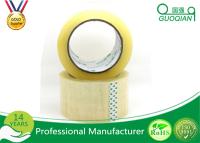 China Clear Yellowish Bopp Packing Tape Strong Water Glue Bopp Adhesive Tape Easy Tear for sale