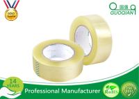 China Clear Yellowish Bopp Packing Tape Strong Water Glue Bopp Adhesive Tape Easy Tear for sale