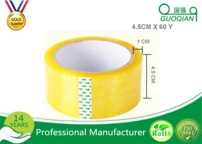 China 45 Micron Clear Bopp Packing Tape , Carton Sealing Packaging Tape 55 Yard for sale