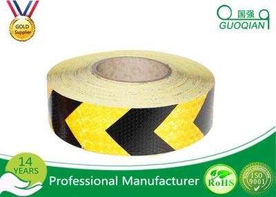 China 5 CM x 25 M Reflective Safety PE Warning Tape Sticker Roll Film for Trailer / Camper for sale