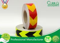 China Red / Orange Fluorescent Retro Reflective Tape Adhesive Warning Tape 5 Cm Width for sale