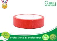 China Heat Resistance No Residue Colored Masking Tape For Wall / Car Painting for sale