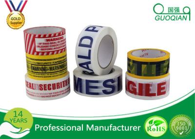 China Customized Carton Sealing Water Glue BOPP Packing Tape With Label for sale