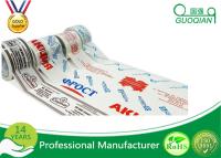 China Customized Carton Sealing Water Glue BOPP Packing Tape With Label for sale