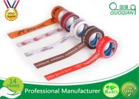 China Customized Carton Sealing Water Glue BOPP Packing Tape With Label for sale