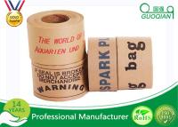 China Good Strong Adhesive Security kraft paper gum tape With Reinforced Fiberglass for sale