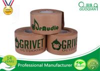 China Good Strong Adhesive Security kraft paper gum tape With Reinforced Fiberglass for sale