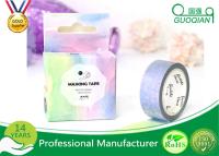 China Flower Decorative Stationery Japanese Washi Tape , Adhesive Custom Printed Washi Tape for sale