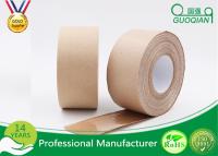 China Economy Grade White Reinforce Water Soluble Fiber Kraft Packaging Tape For Packing for sale