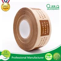 China Self Adhesive Water Active 60mm 70mm Custom Printed Kraft Paper White / Brown for sale