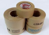 China Environmental Reinforcement Kraft Paper Tape For Sealing / Packaging for sale