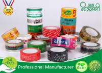 China Personalized Red / Black / Yellow Bopp Adhesive Tape For Box Seal Packaging for sale