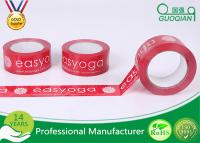 China Personalized Red / Black / Yellow Bopp Adhesive Tape For Box Seal Packaging for sale