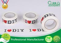 China Waterproof Pressure Sensitive Colorful Printed Packing Tape Thickness 35mic - 65mic for sale