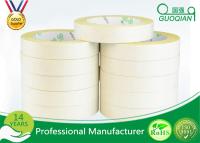 China Yellow Tissue Cotton Paper Industrial Strength Double Sided Tape Roll for sale