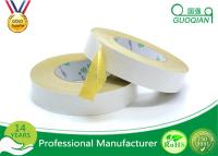China Yellow Tissue Cotton Paper Industrial Strength Double Sided Tape Roll for sale