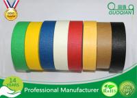 China Heat Resistance No Residue Colored Masking Tape For Wall / Car Painting for sale
