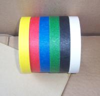 China Heat Resistance No Residue Colored Masking Tape For Wall / Car Painting for sale