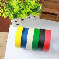 China Heat Resistance No Residue Colored Masking Tape For Wall / Car Painting for sale