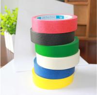 China Heat Resistance No Residue Colored Masking Tape For Wall / Car Painting for sale