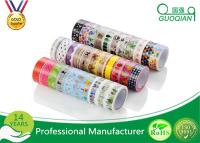 China Diary Scrapbook Adhesive Deco Washi Masking Tape For Sealing Envelopes for sale