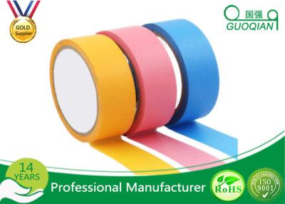 China Rubber Adhesive Colored Masking Tape Low Tack Painters Tape For Spray Paint for sale