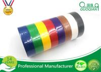 China White /  Yellow / Red Crepe Paper Decorative Masking Tape With Rubber Based Gule for sale