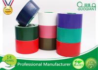 China Waterproof Sticky Rubber  Adhesive Cloth Duct Tape Roll , Thickness 0.1m - 0.44mm for sale