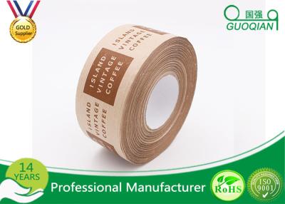China Antistatic Water Solubel Reinforced Adhesive Kraft Paper Tape , Thinkness 130~160μ for sale