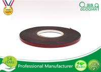 China Black PE Foam Coated Double Side Tape With Solvent Acrylic Adhesive 0.8mm / 1mm / 2mm for sale